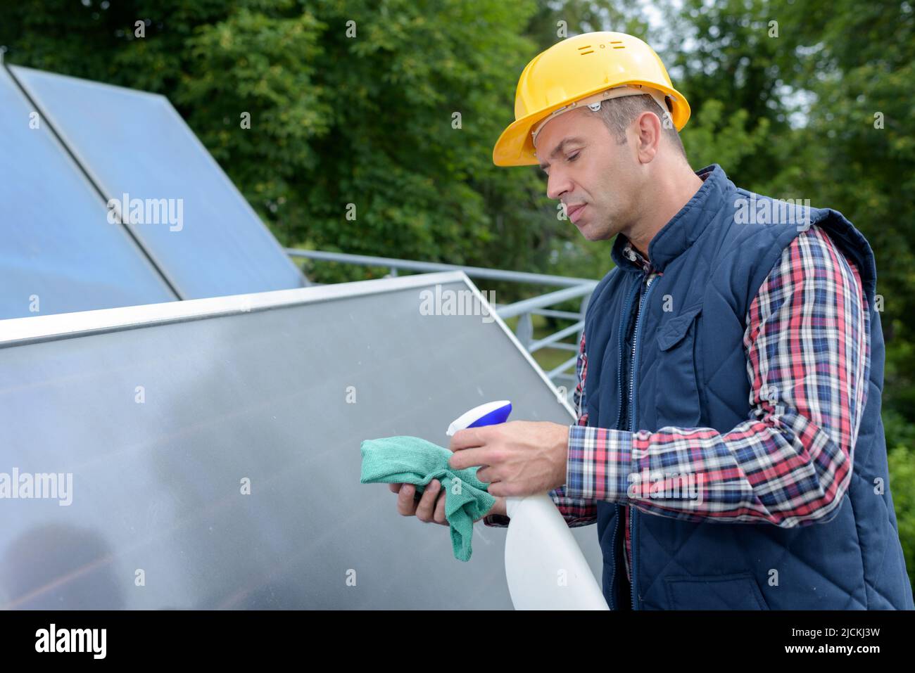 Solar panel cleaning system hi-res stock photography and images - Alamy