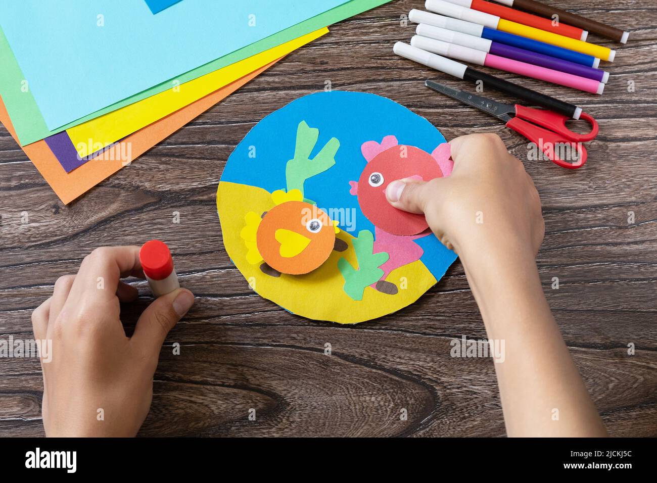 Instructions step 8. Summer card sea with volume fish. Handmade ...