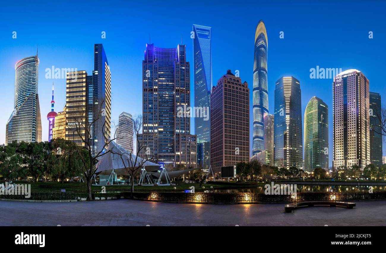 Lujiazui High-rise Buildings in Shanghai Stock Photo - Alamy