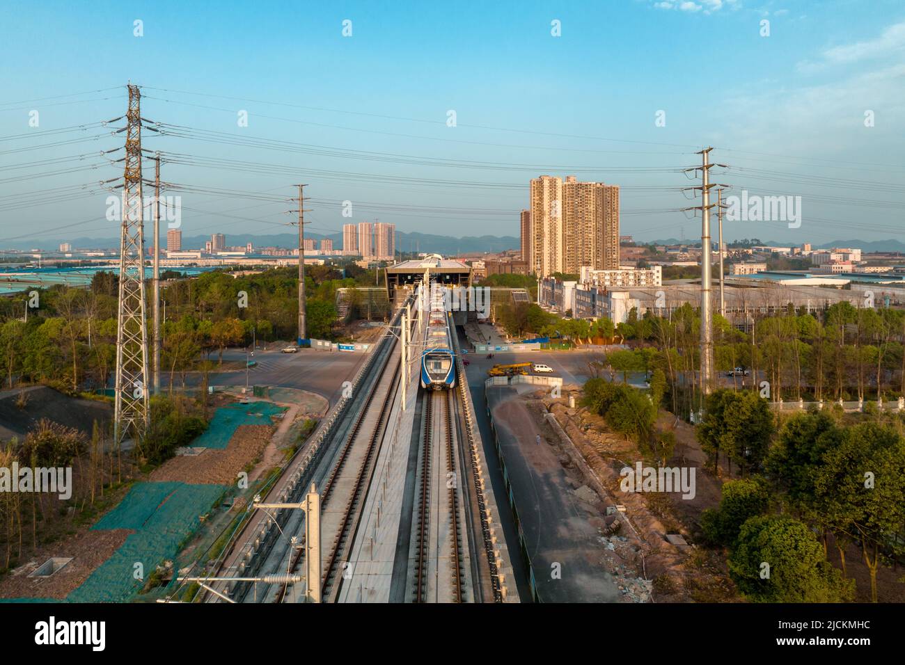 Chongqing rail line 5 Stock Photo - Alamy