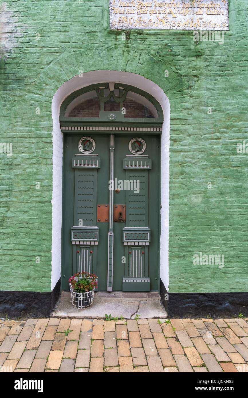 Traditional door in Aabenraa in southern part of Denmark Stock Photo ...