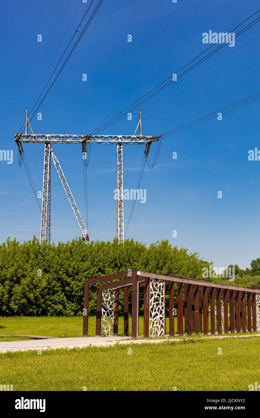 High voltage power cable crossing hi-res stock photography and images ...