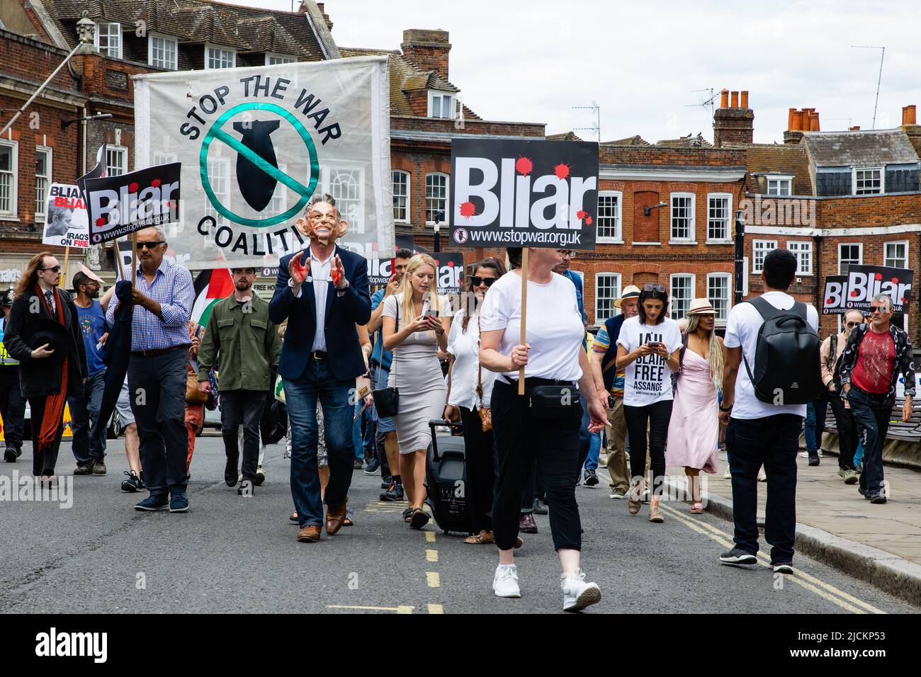 Blair blood on his hands hi-res stock photography and images - Alamy