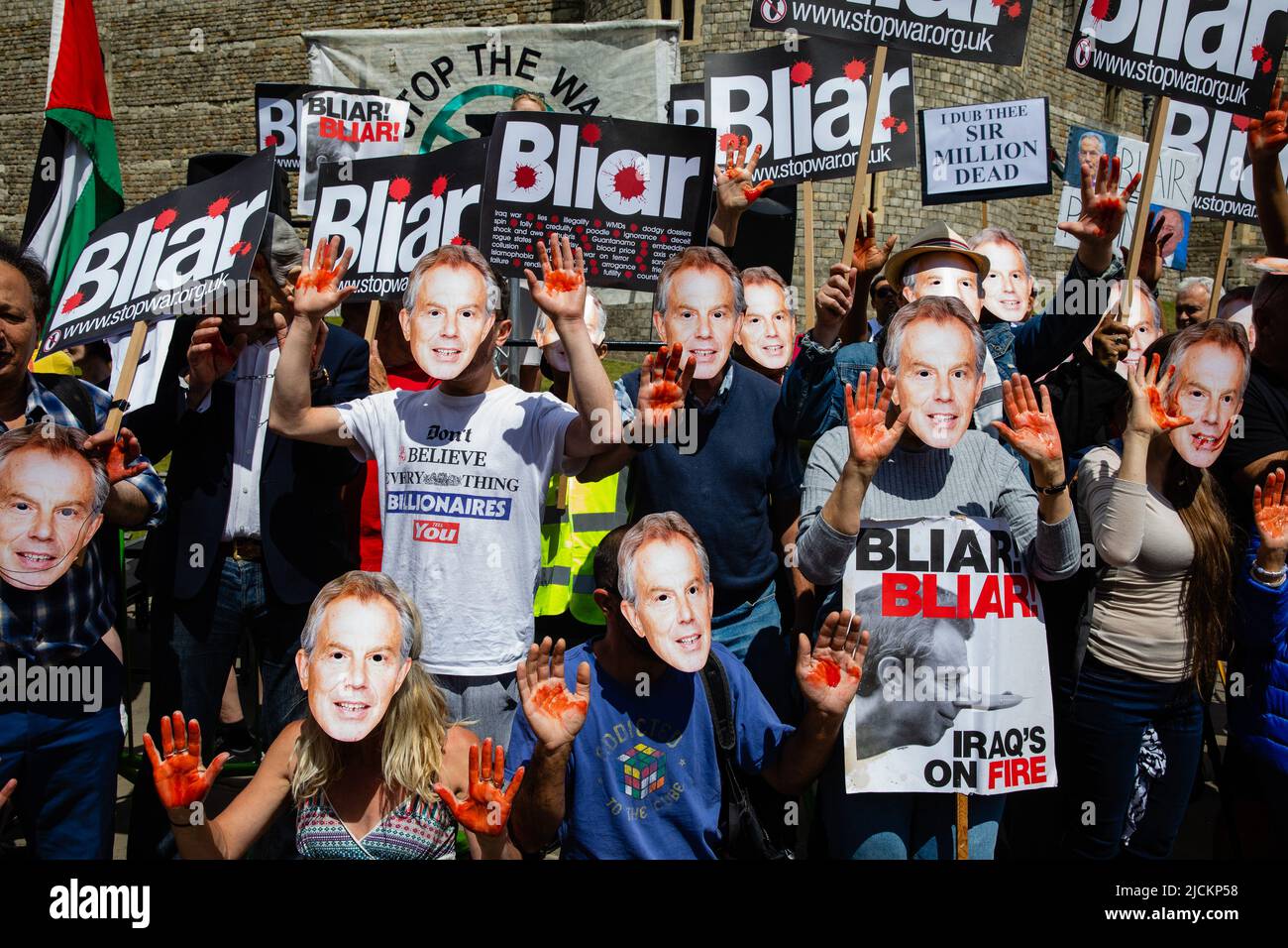Blair blood on his hands hi-res stock photography and images - Alamy