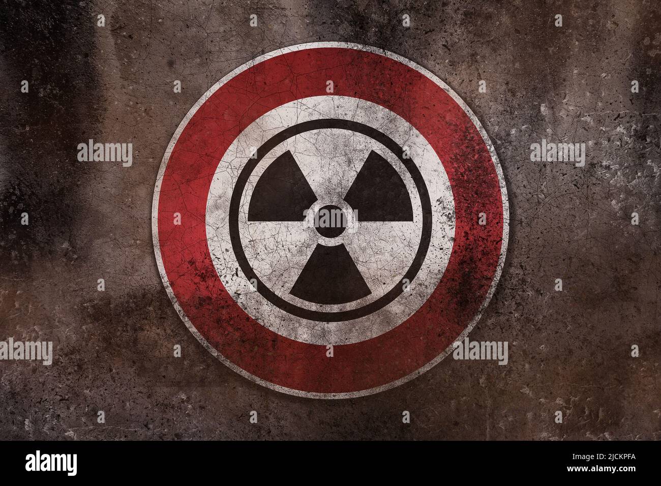Nuclear symbol on dirty background hi-res stock photography and images ...