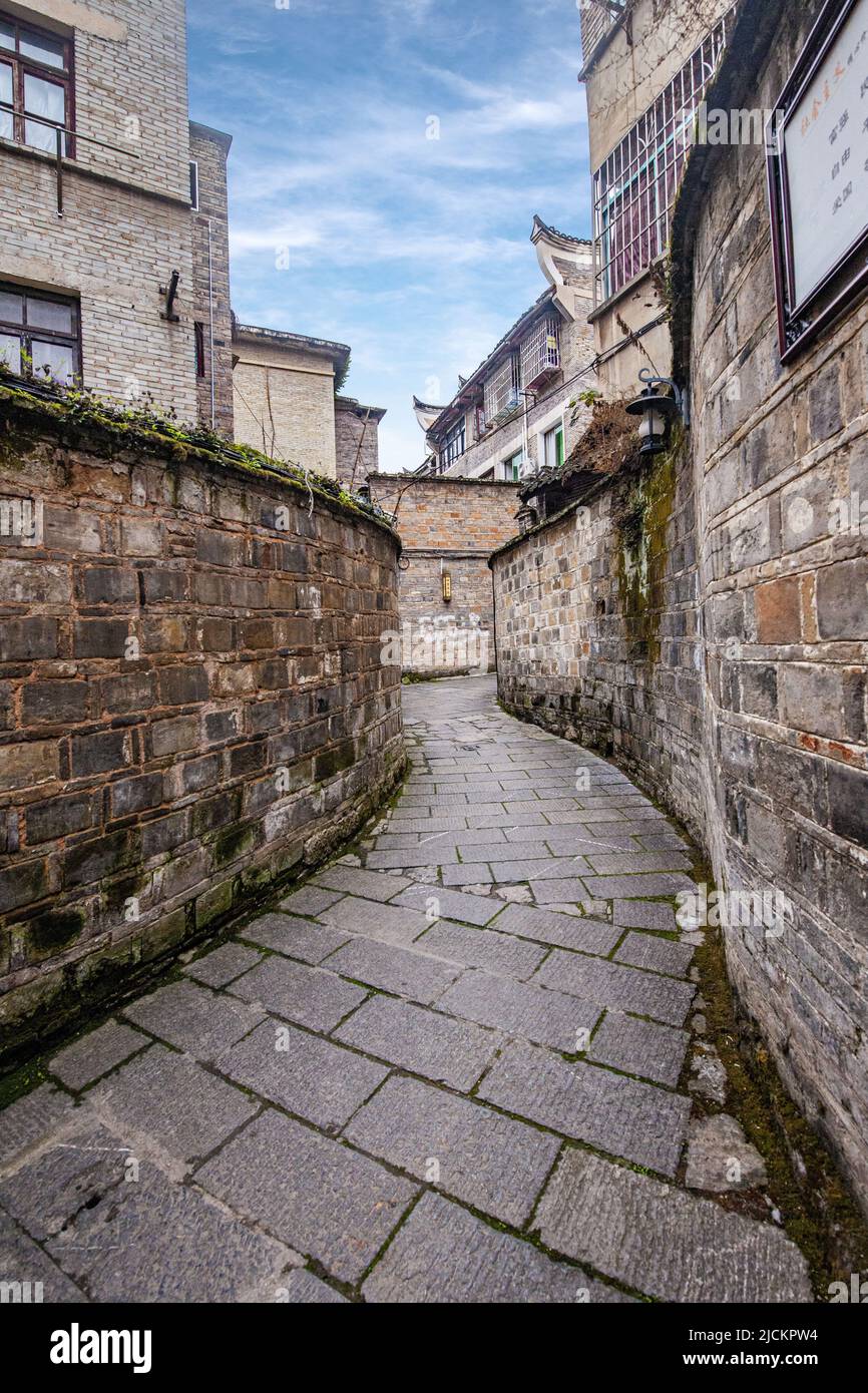 Guizhou miao and dong autonomous prefecture town ancient town ...