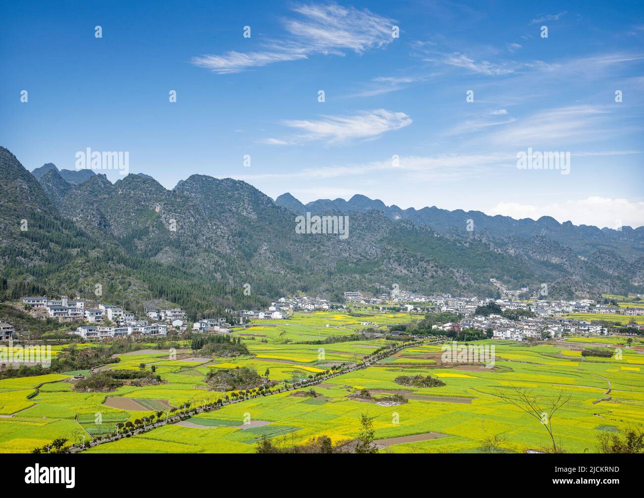 Guizhou xingyi upon hoodoo overlook field below Stock Photo - Alamy
