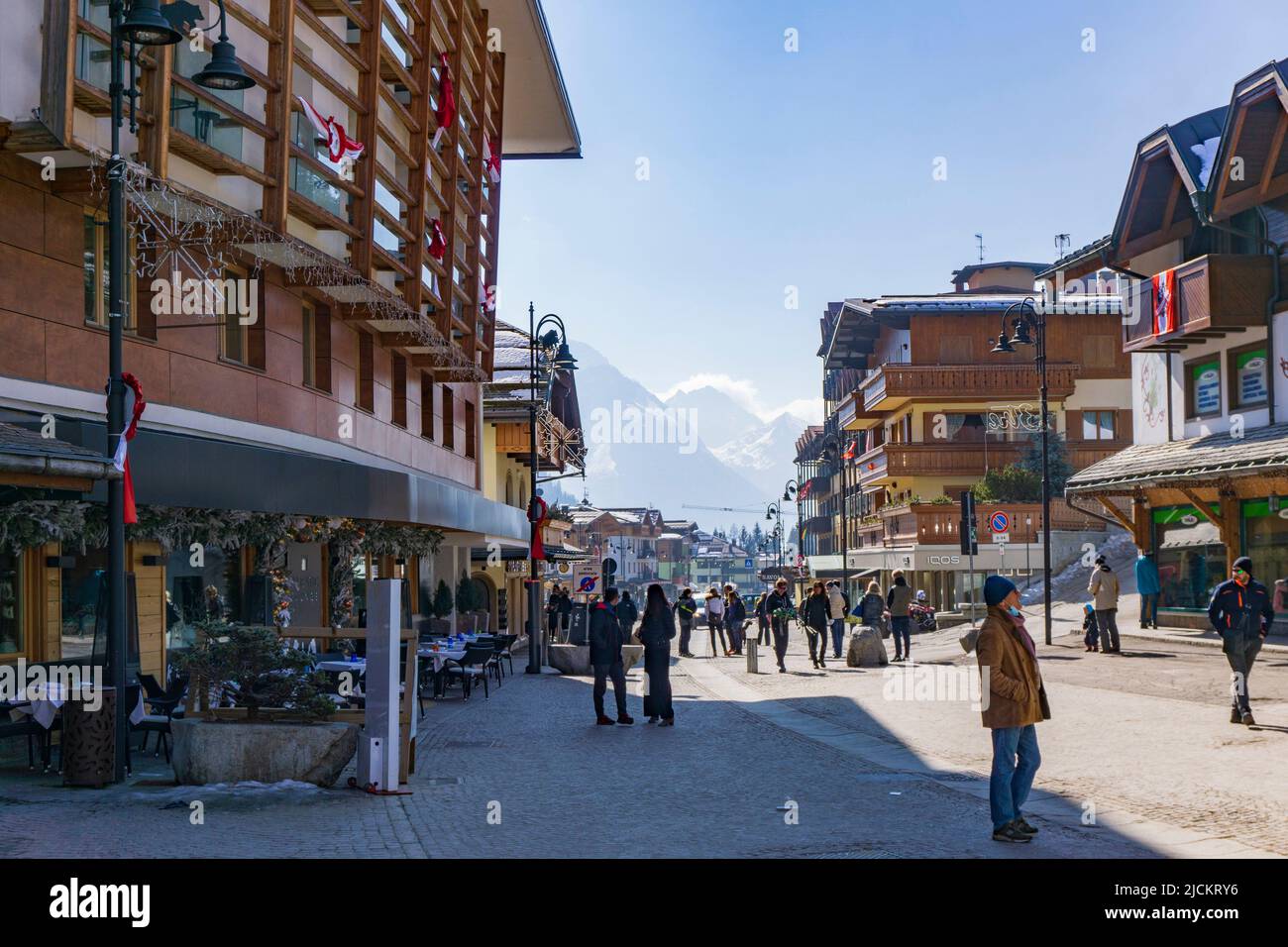 Piazza Righi square, Madonna di Campiglio, Trentino Alto Adige, Italy ...