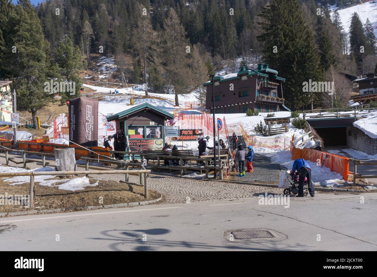 Via Monte Spinale street, Madonna di Campiglio, Trentino Alto Adige ...