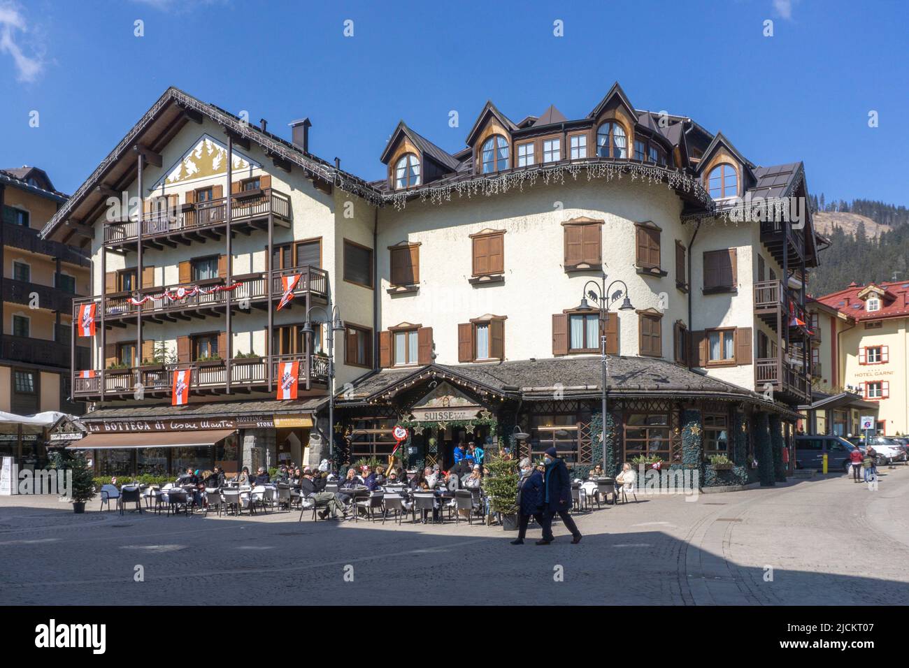 Piazza Righi square, Madonna di Campiglio, Trentino Alto Adige, Italy ...