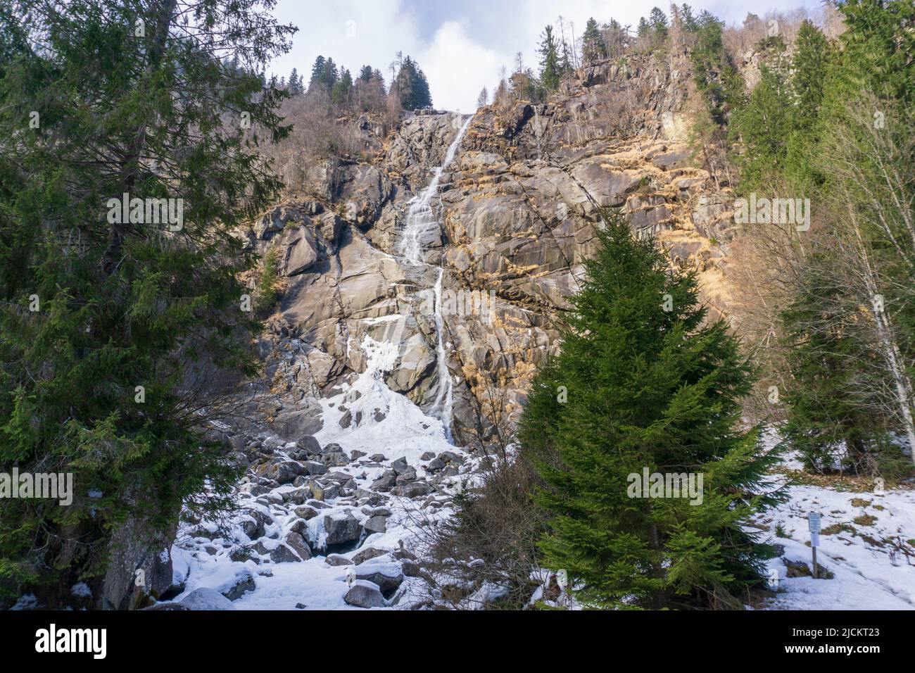 Adamello Brenta National Park, Val di Genova valley, Nardis waterfall ...