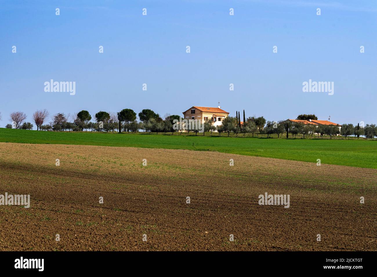 Countryside, Farmhouse, Treia, Marche, Italy, Europe Stock Photo - Alamy
