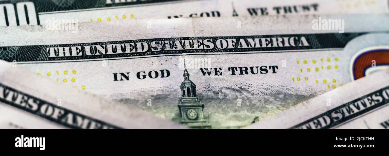 American paper dollar bills background. Hundred dollar banknotes ...