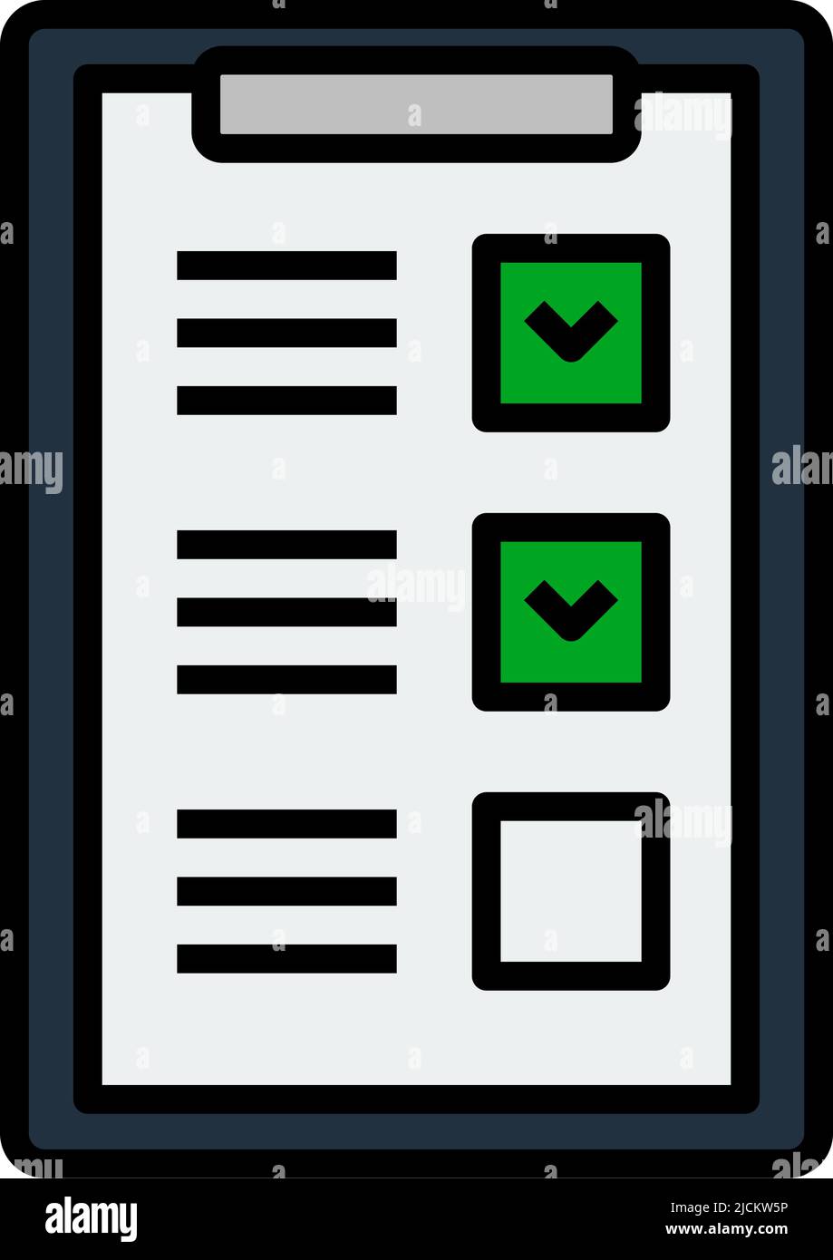 Icon Of Training Plan Tablet. Editable Bold Outline With Color Fill ...
