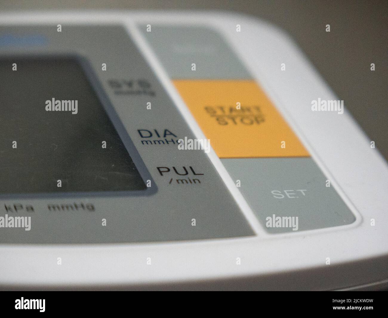 Close up of Blood Presuure Testing machine with ambient light Stock ...