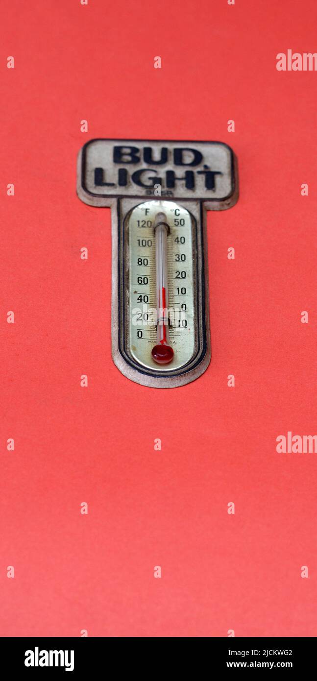 bud light thermometer Stock Photo - Alamy