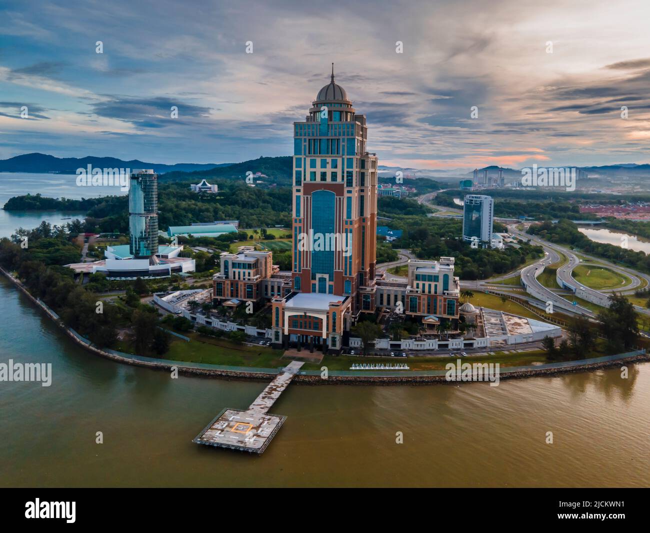 Sabah state Administrative Centre, the 33-storey office tower is the ...