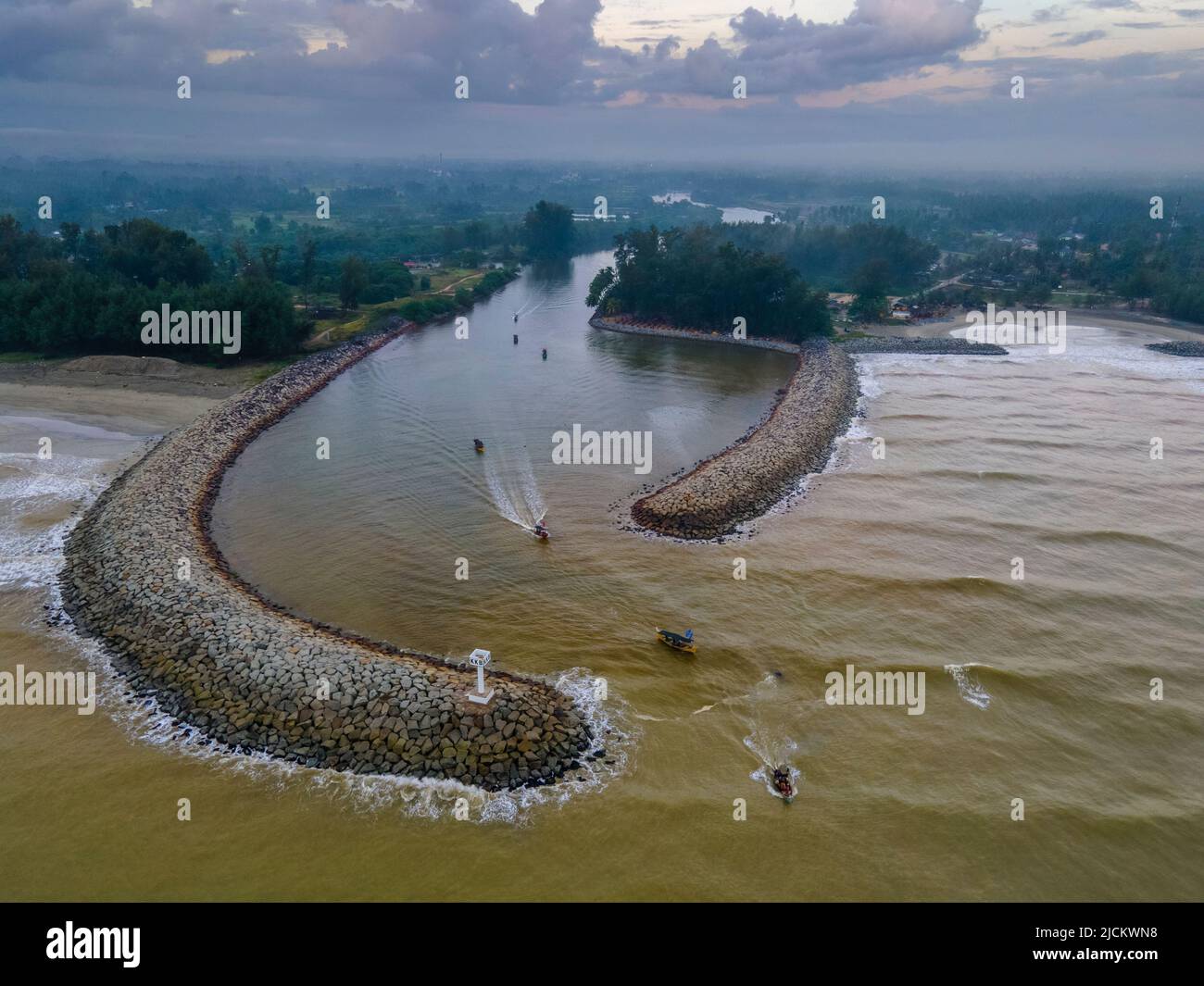 Kota Kinabalu waterfront during sunset Stock Photo - Alamy