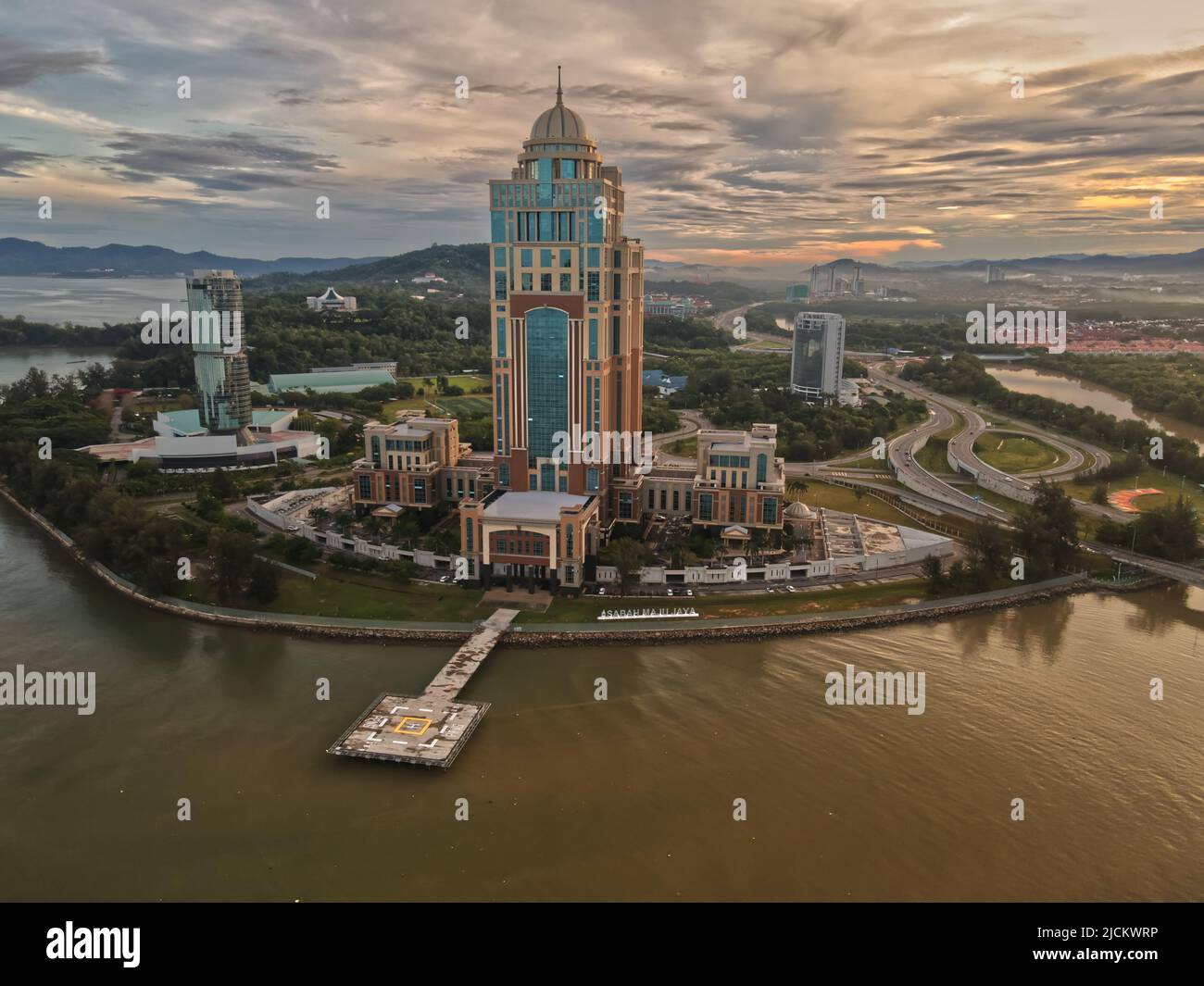 Sabah state Administrative Centre, the 33-storey office tower is the ...