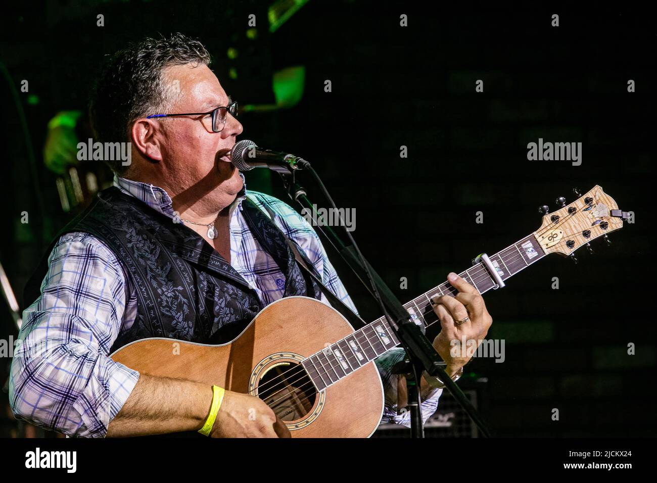 Edmonton, Canada. 11th June, 2022. Donny Parenteau performs during the ...
