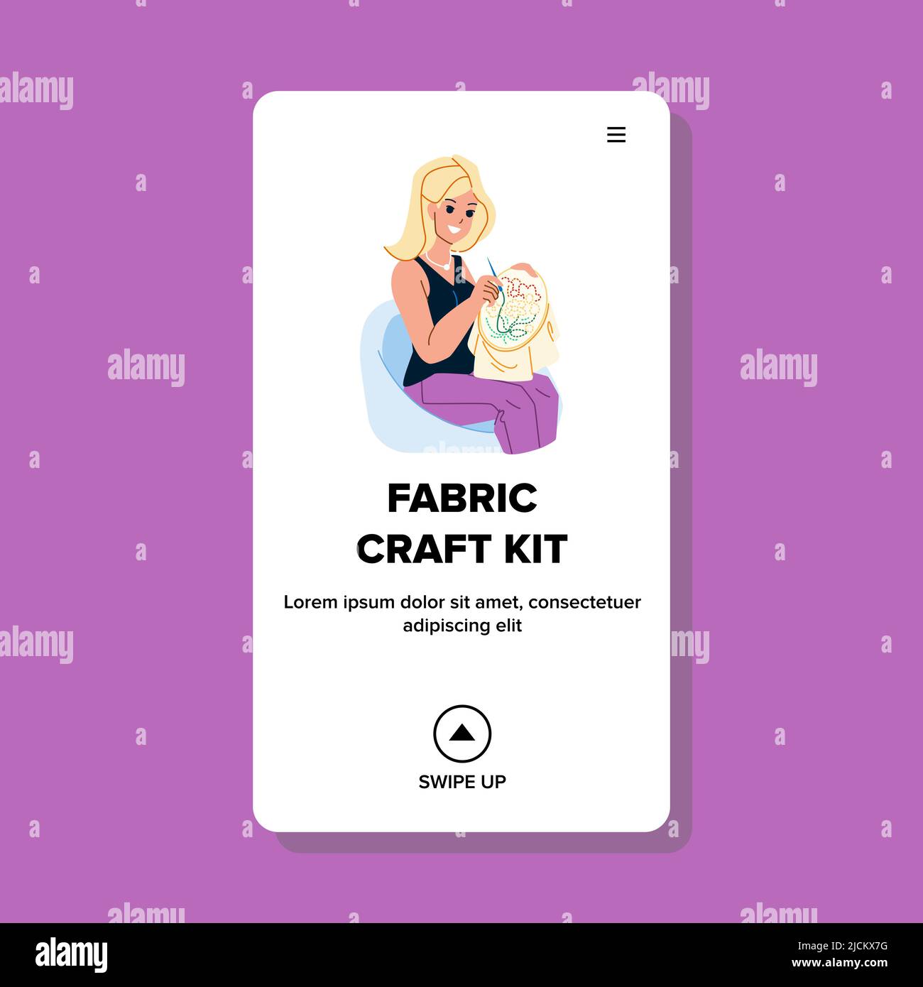 fabric craft kit vector Stock Vector Image & Art - Alamy