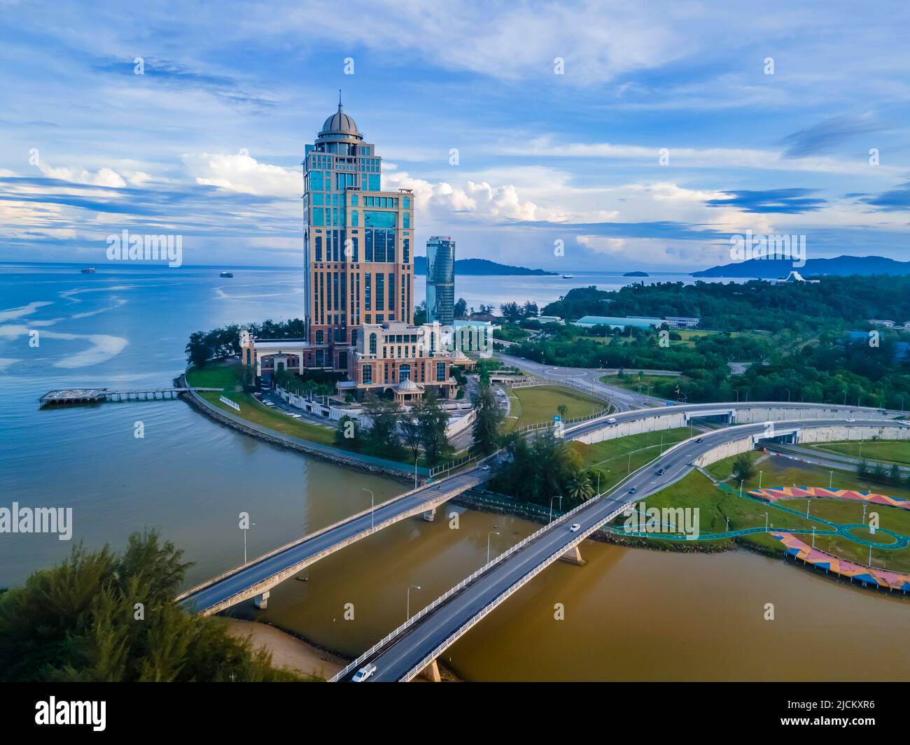 Sabah state Administrative Centre, the 33-storey office tower is the tallest building in Borneo ...