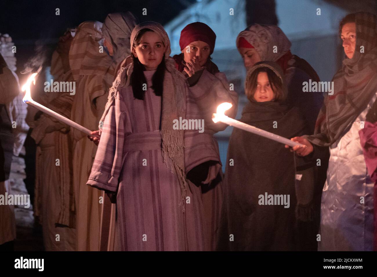 Roman Theater of Helvia Recina, Re-enactment of The Passion of the ...