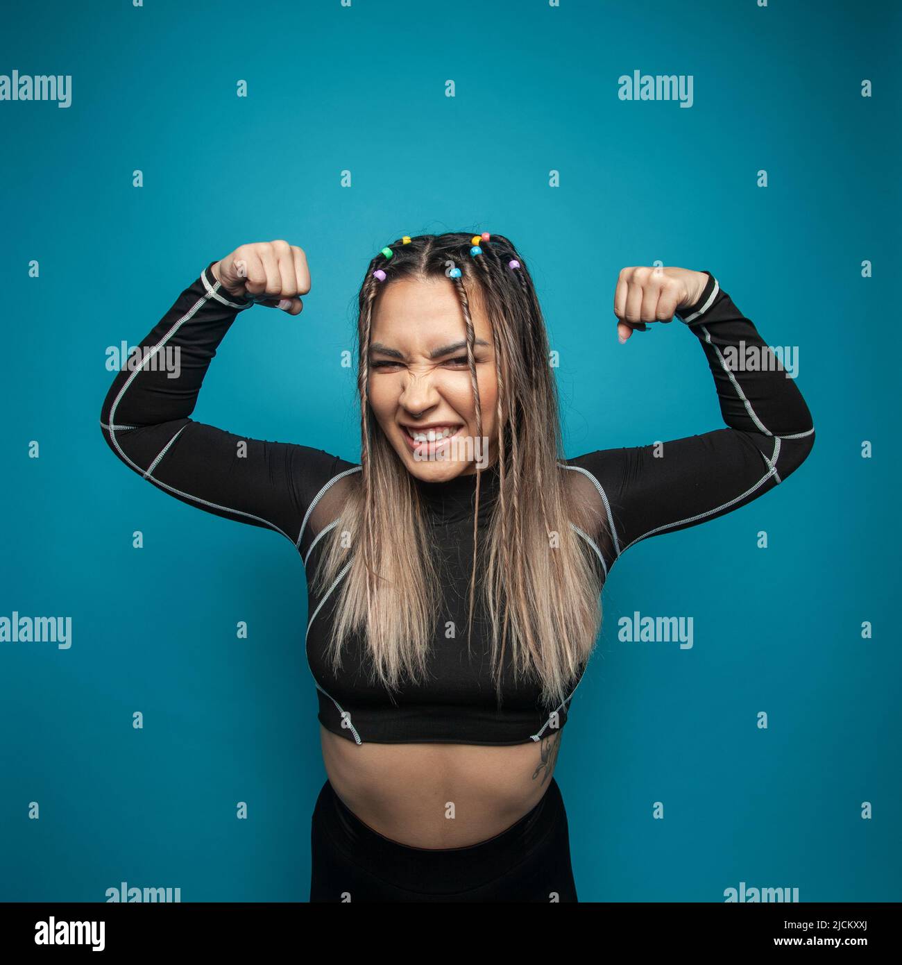 Emotional female athlete hi-res stock photography and images - Alamy