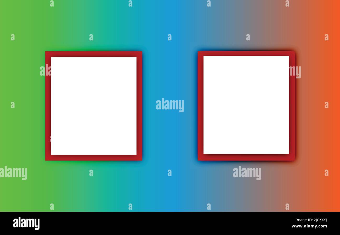 Two Photo Frame Background Illustration Artwork Stock Vector Image ...