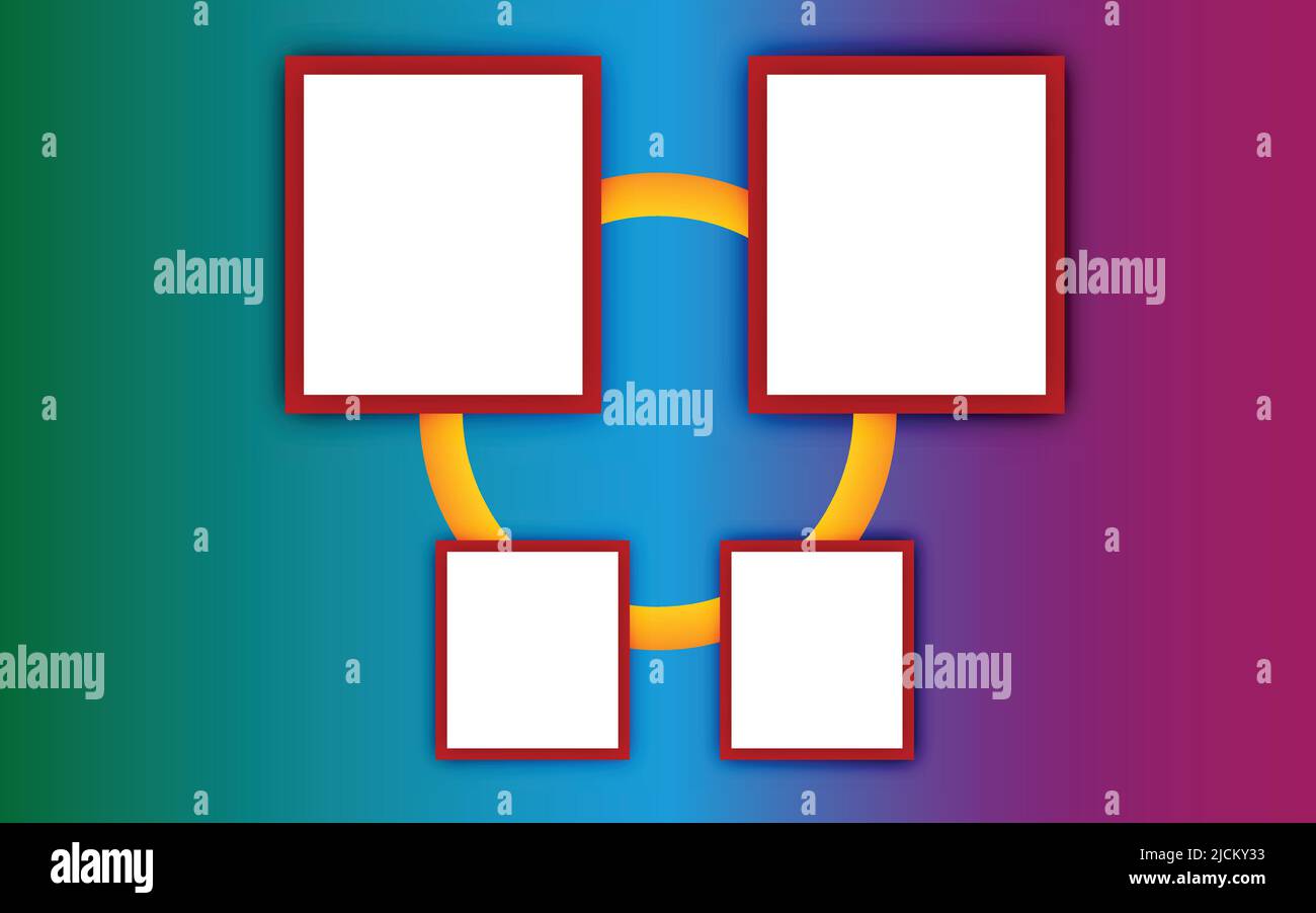 Four Photo Frame Background Artwork Design Stock Vector Image & Art - Alamy