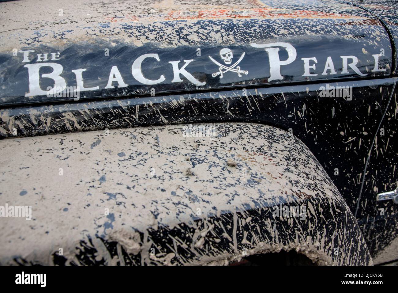 One of many Bantam Jeeps lining the Main Street of Butler, Pennsylvania ...