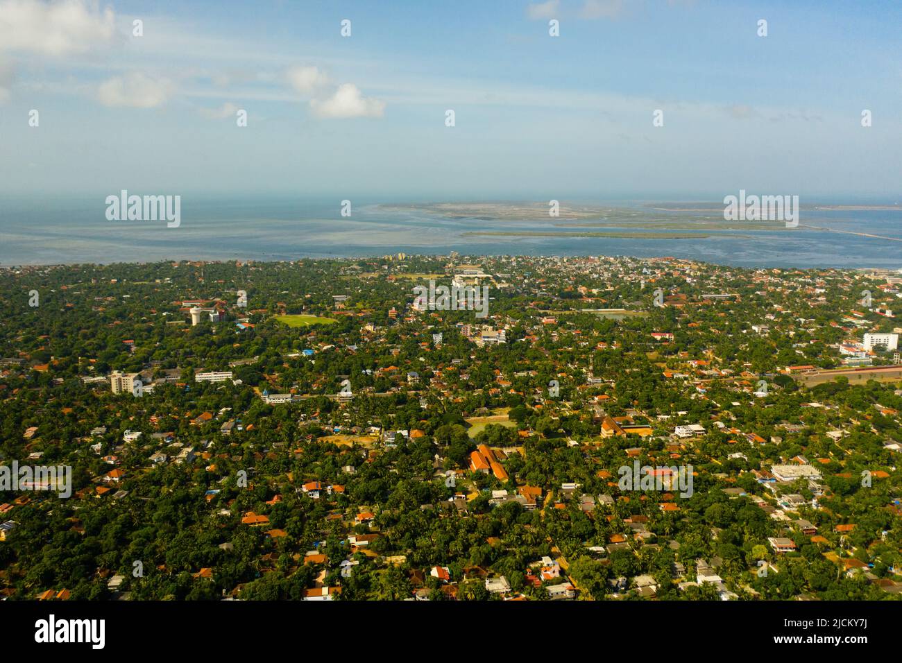 The cityscape of the town of Jaffna, the capital of the north of Sri ...