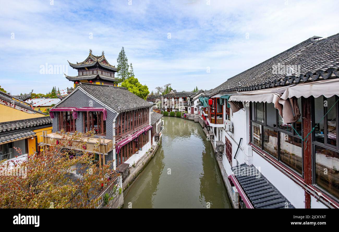 Shanghai qingpu zhujiajiao ancient town water Stock Photo - Alamy