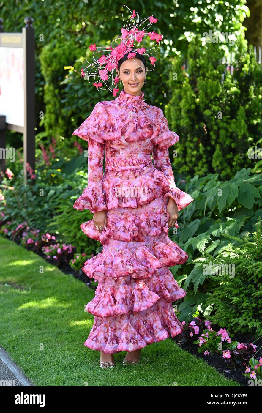 June 14th, 2022. Ascot, UK. Maya Jama at Royal Ascot 2022. Credit: Doug ...