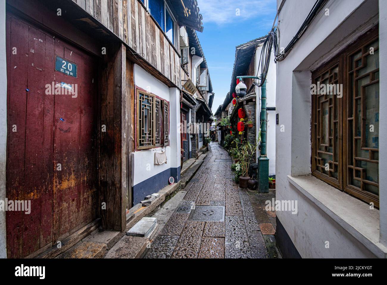 Shanghai qingpu zhujiajiao ancient alley alley Stock Photo - Alamy