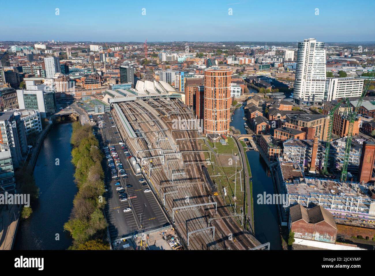 an-aerial-view-from-leeds-station-just-before-sunset-as-a-northern