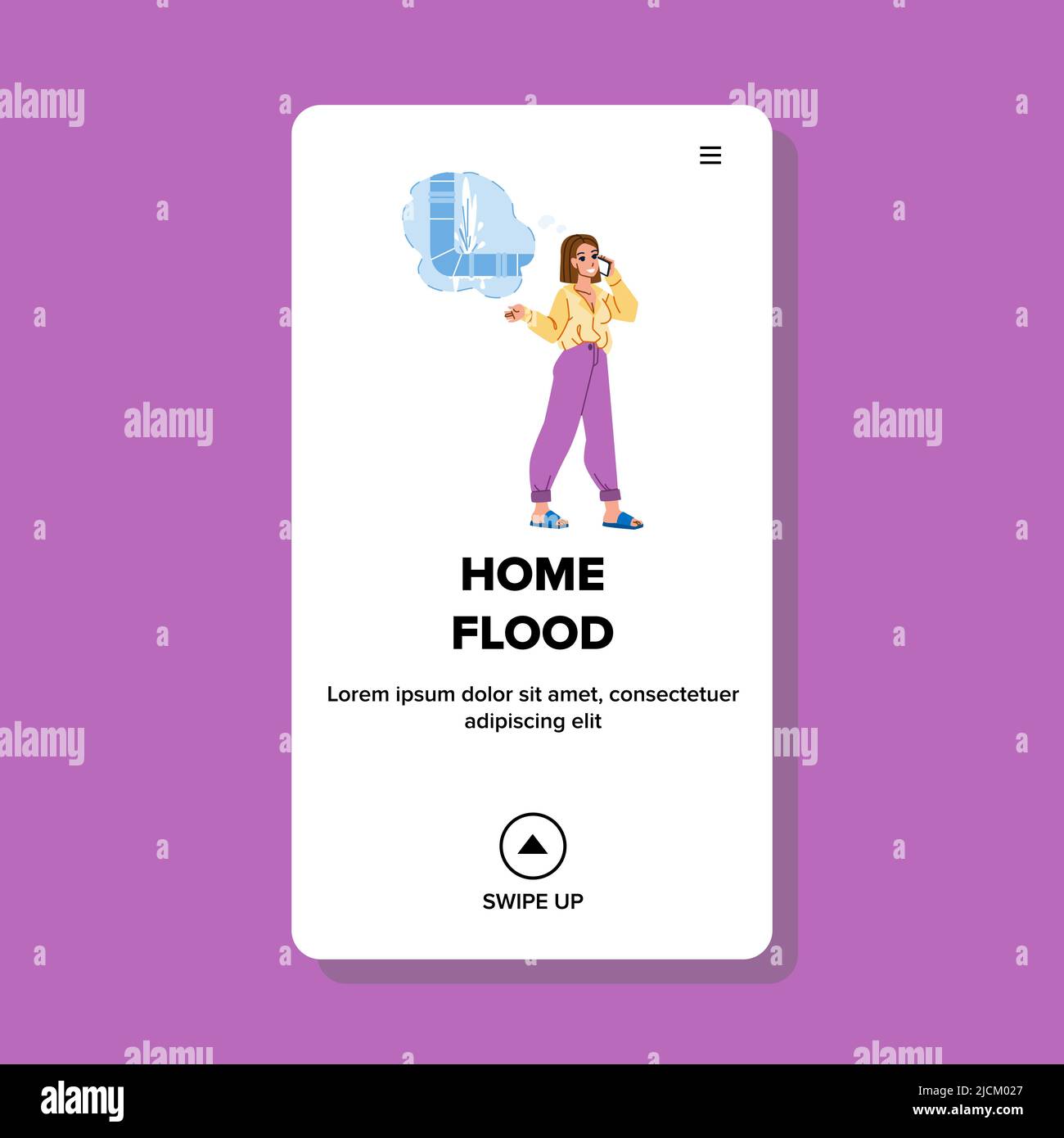 home flood vector Stock Vector Image & Art - Alamy