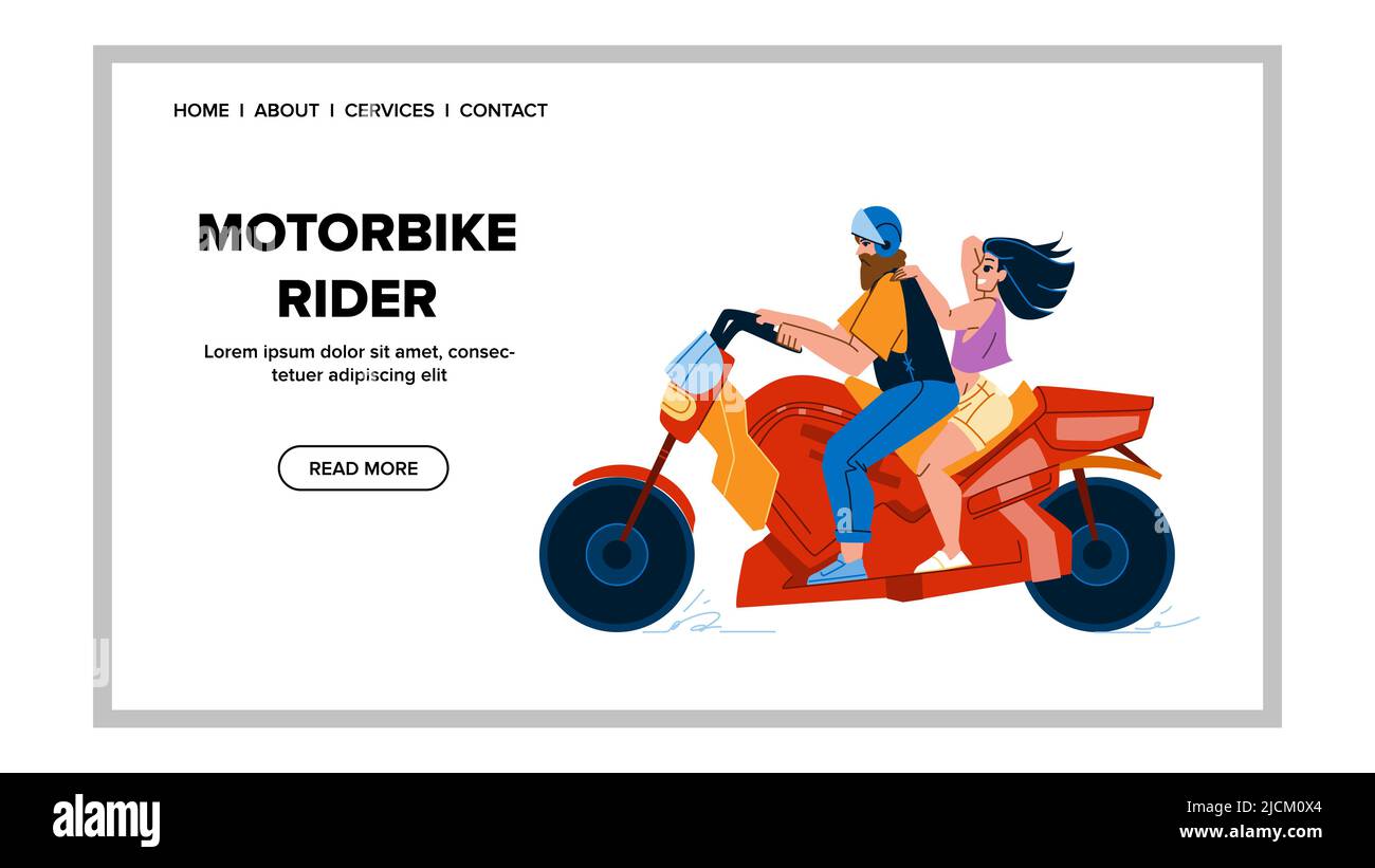 motorbike rider vector Stock Vector Image & Art - Alamy