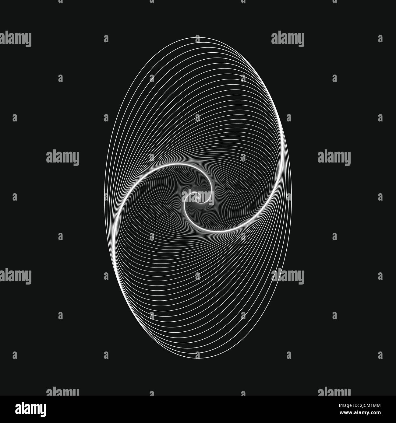Dynamic geometric shape ellipse. Abstract modern graphic element for ...
