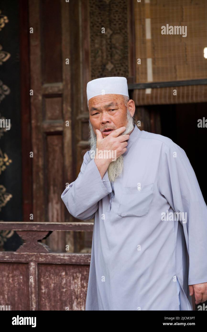Chinese Muslim followers of Islam and the Islamic faith, photographed ...