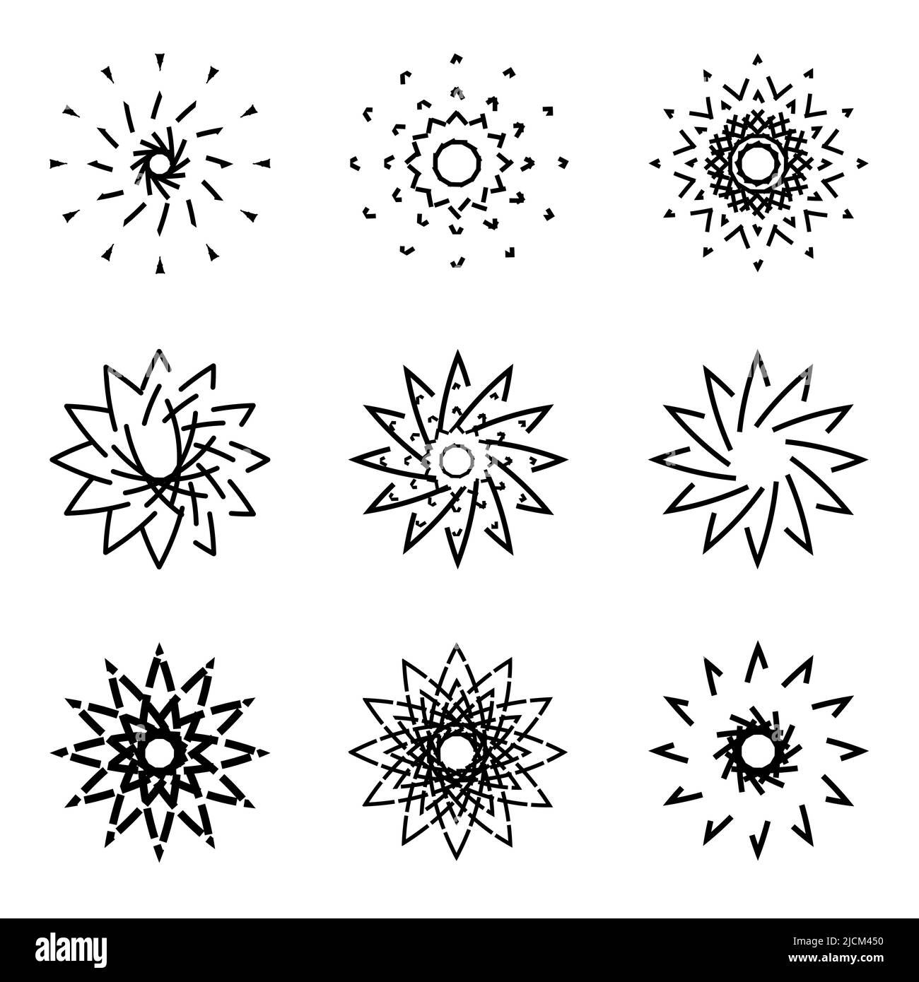 Abstract Background Star Sunbeam Explosion Element Decoration Wallpaper
