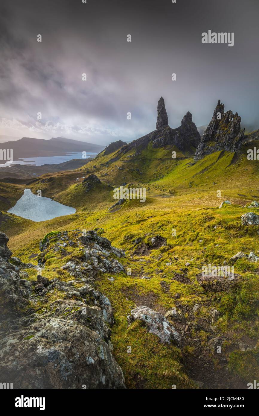 Old Man of Storr on the Isle of Skye in Scotland Stock Photo - Alamy