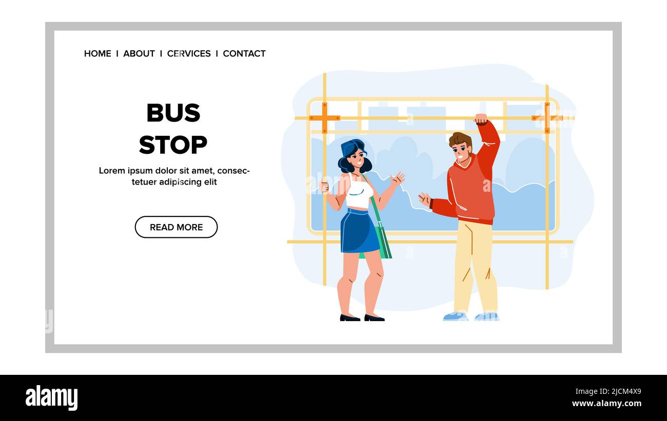 bus stop vector Stock Vector Image & Art - Alamy