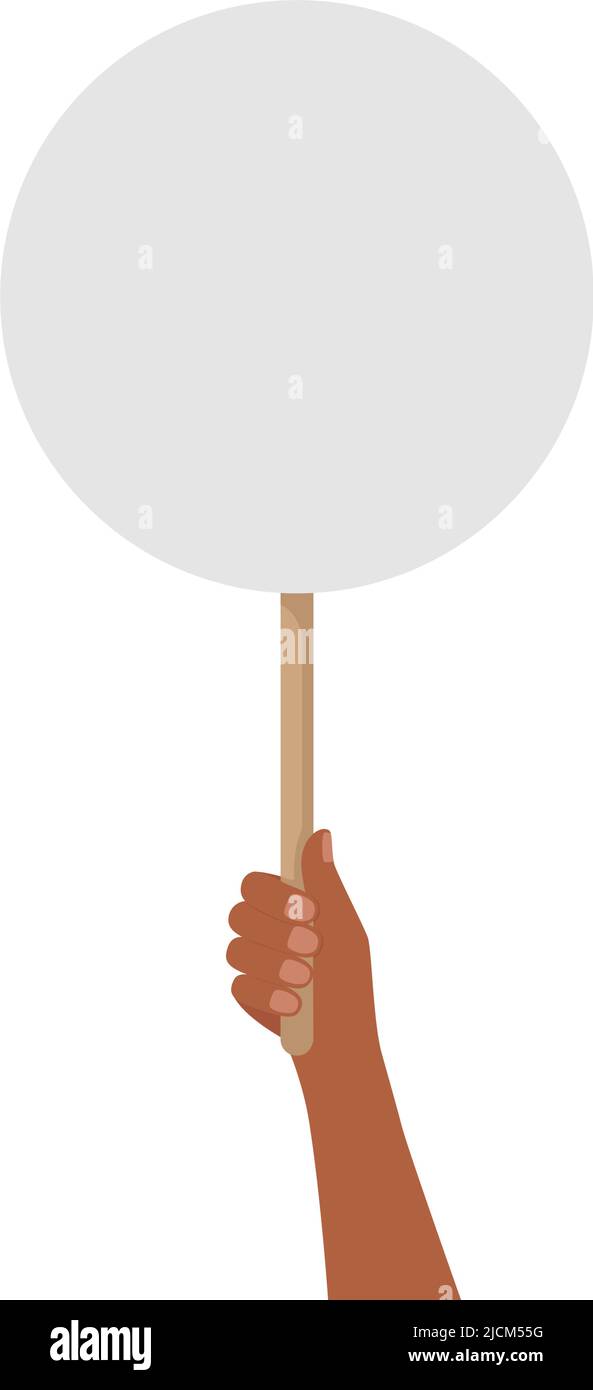 Protest banner blank hand Stock Vector Images - Alamy