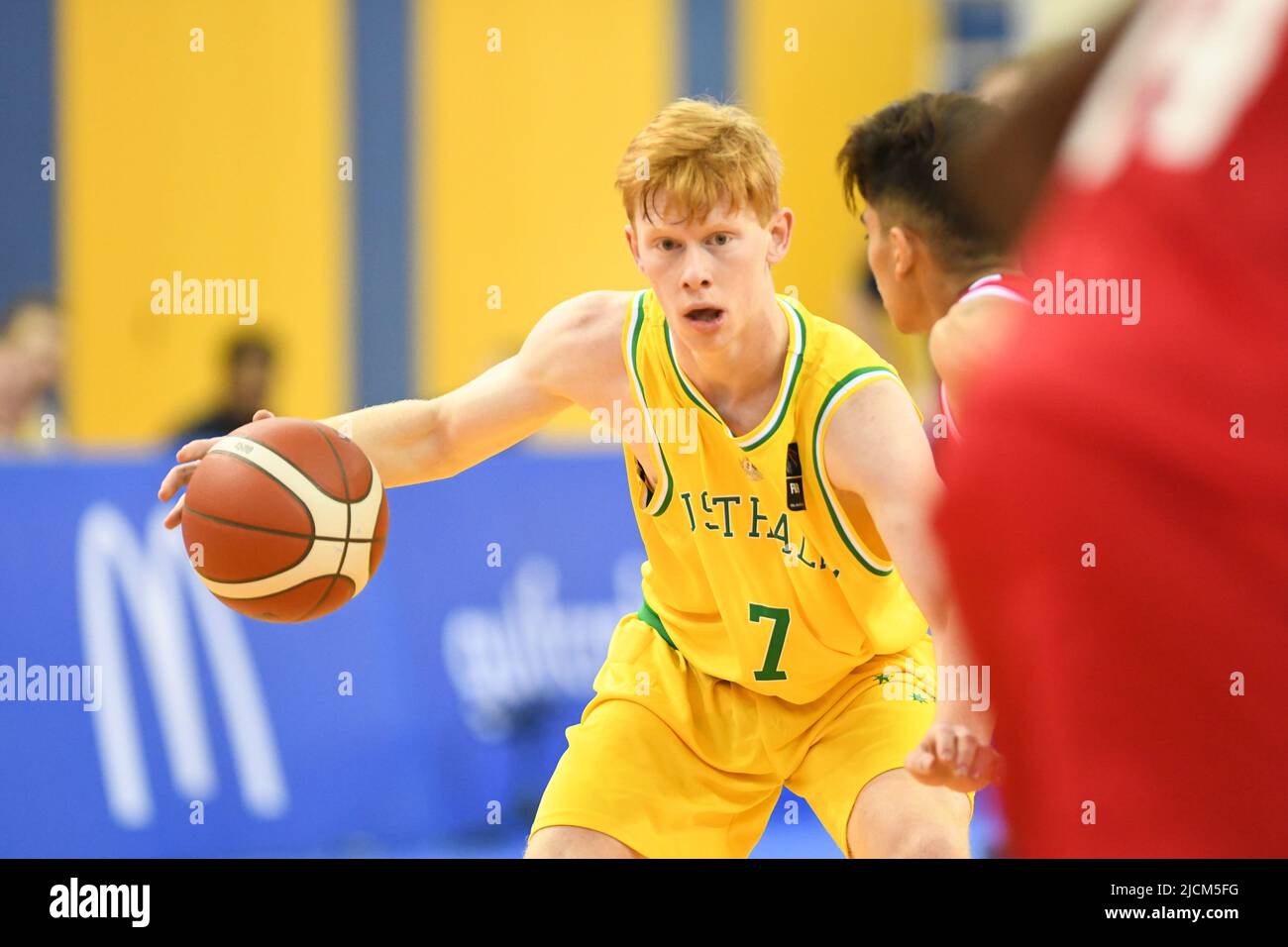 Doha, Qatar - 14 June 2022, Joshua Dent of Australia Basketball team in ...