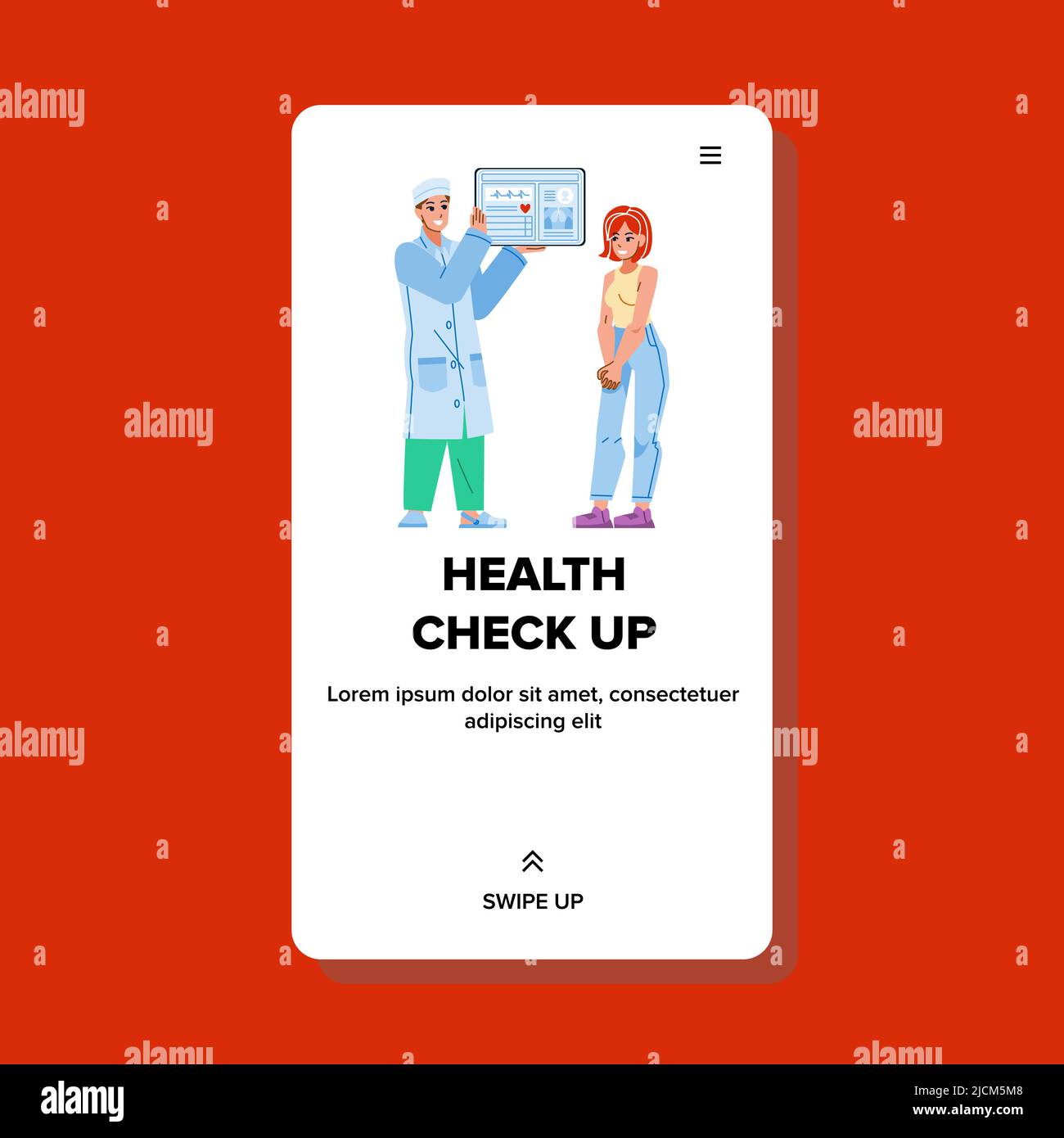 health check up vector Stock Vector Image & Art - Alamy