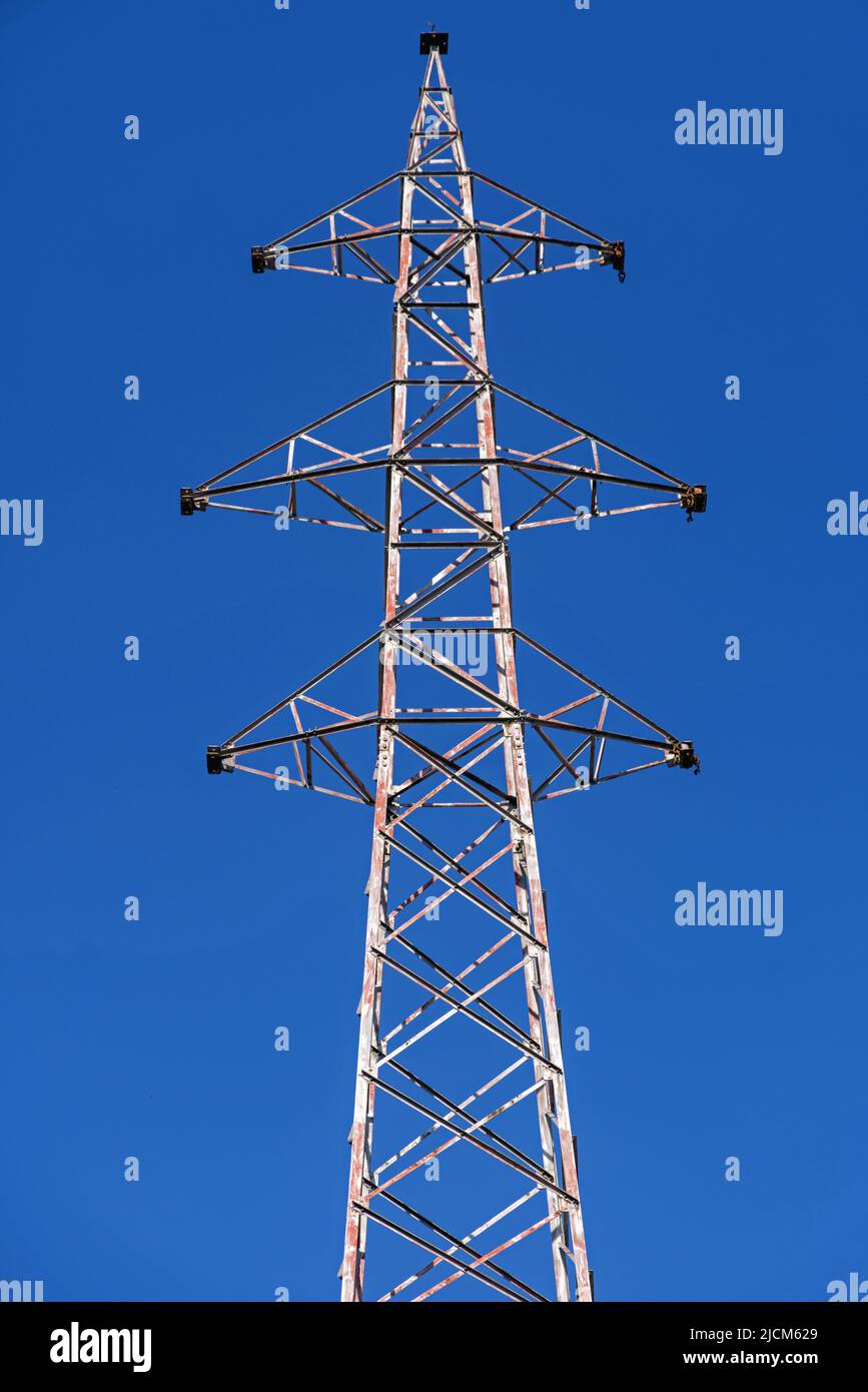 Tall Electric Pylon Tower Without Power Wires Stock Photo - Alamy