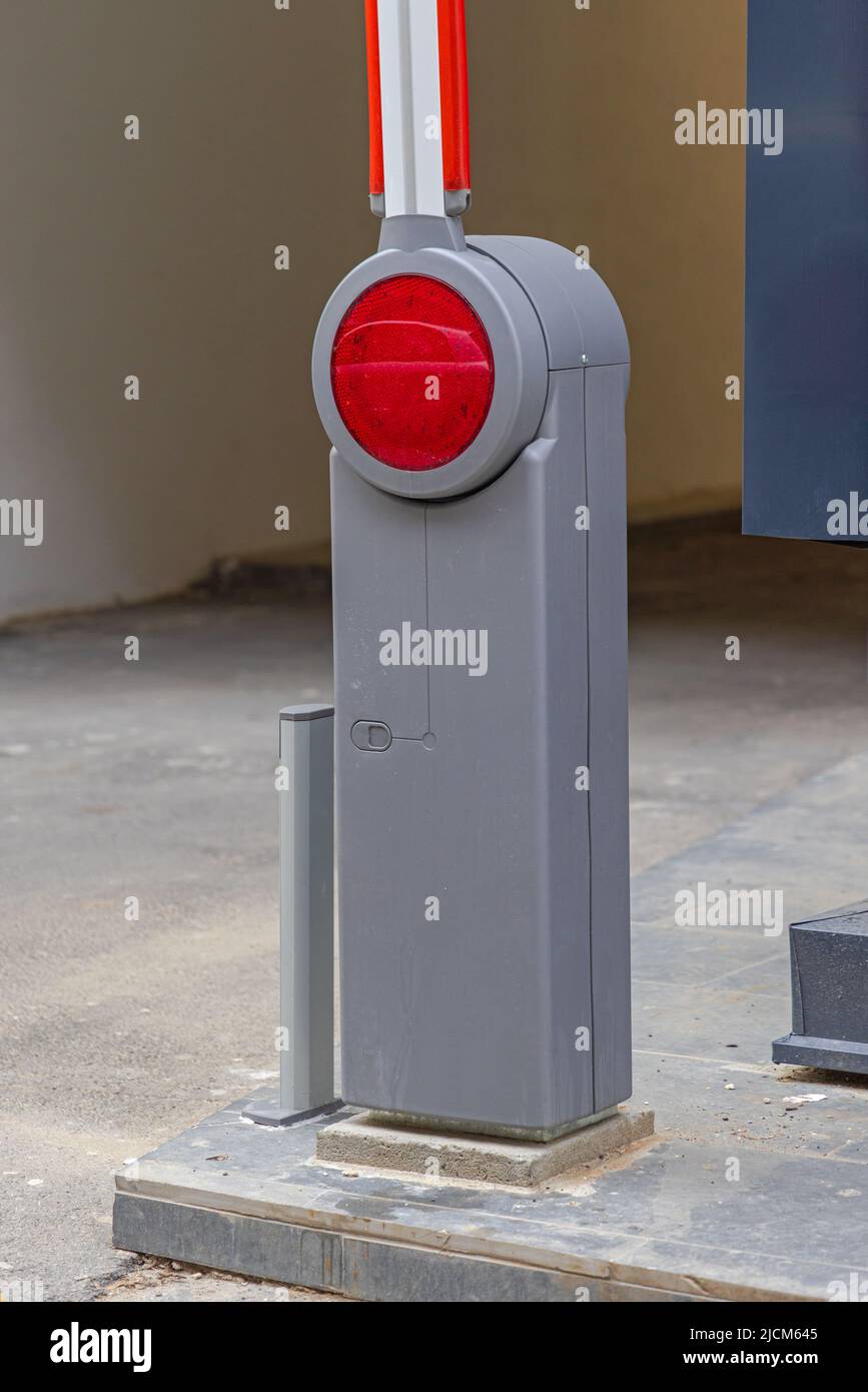 Automated Parking Barrier Ramp Control Unit Box Stock Photo - Alamy