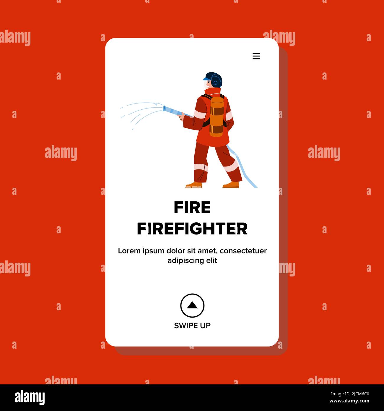 fire firefighter vector Stock Vector Image & Art - Alamy