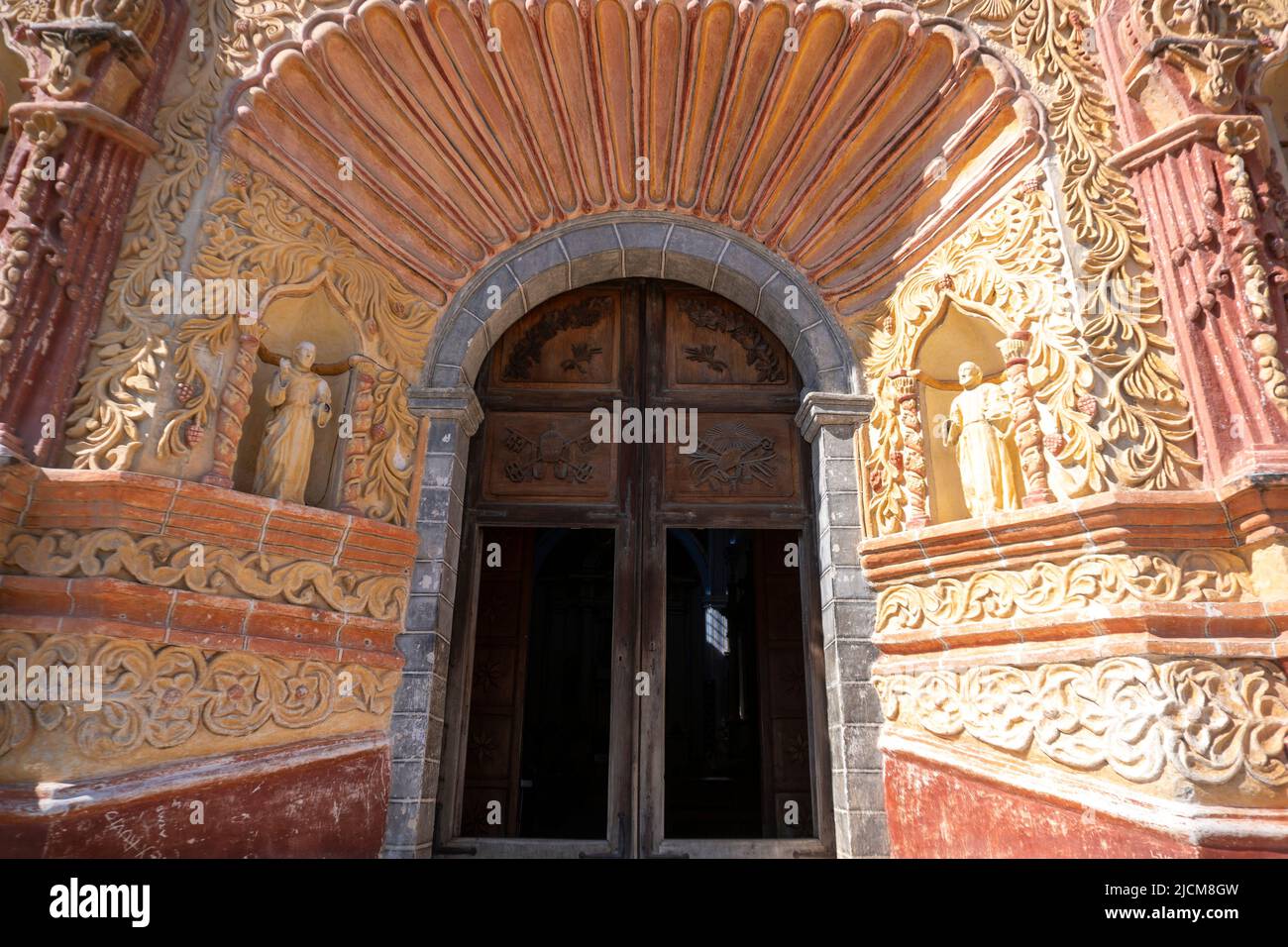 An ancient church in Jalpan de Serra, Queretaro. Mexico. Colonial ...